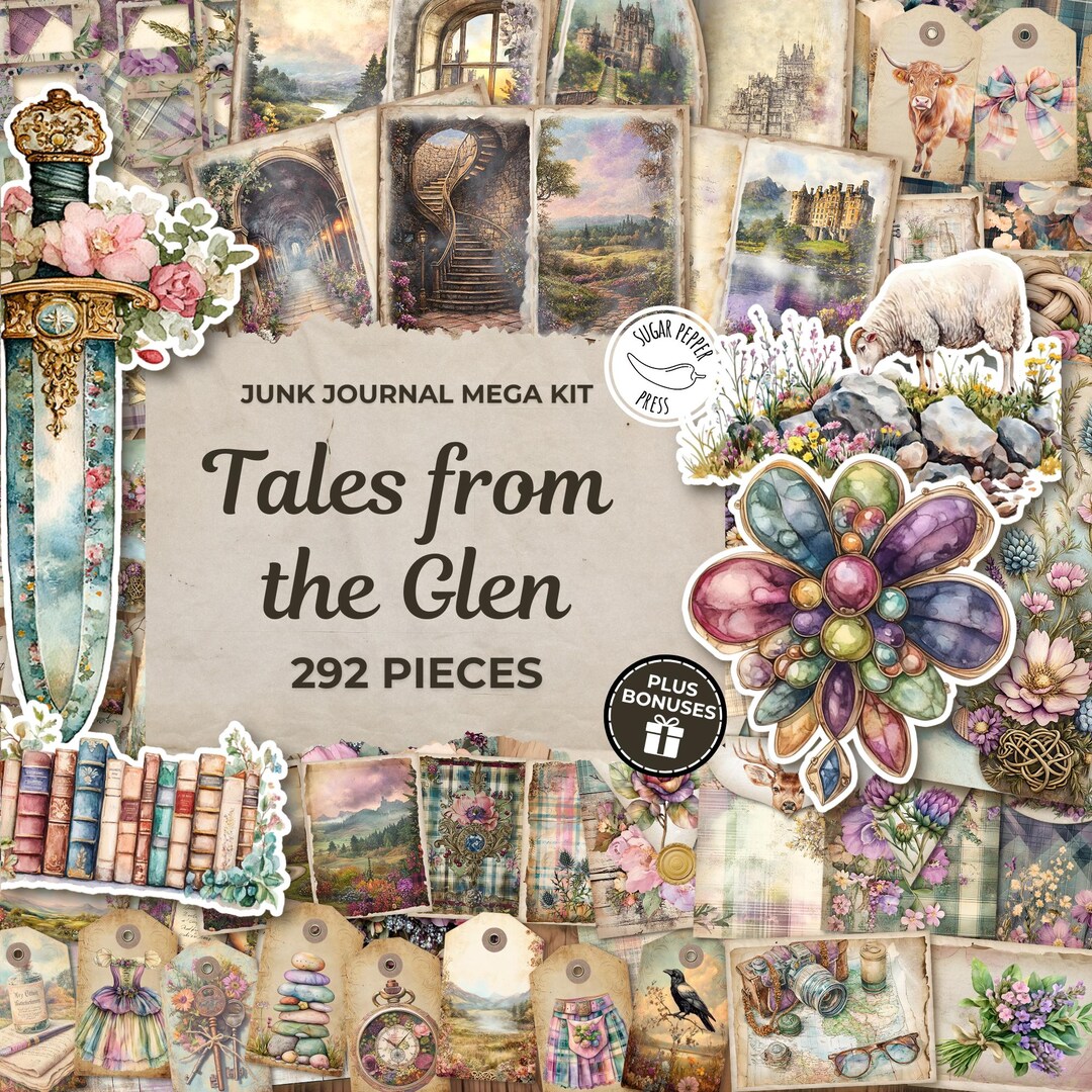 Scottish Junk Journal Mega Kit | Outlander Ephemera (digital Download ...