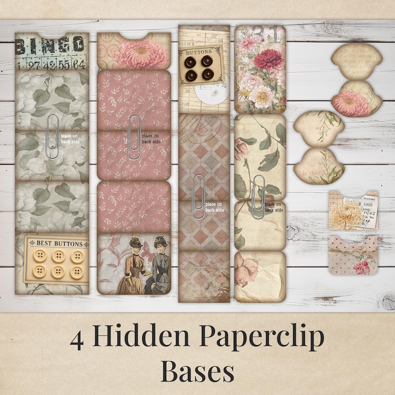Hidden Paperclip Digital Download With Video Tutorial, Vintage ...