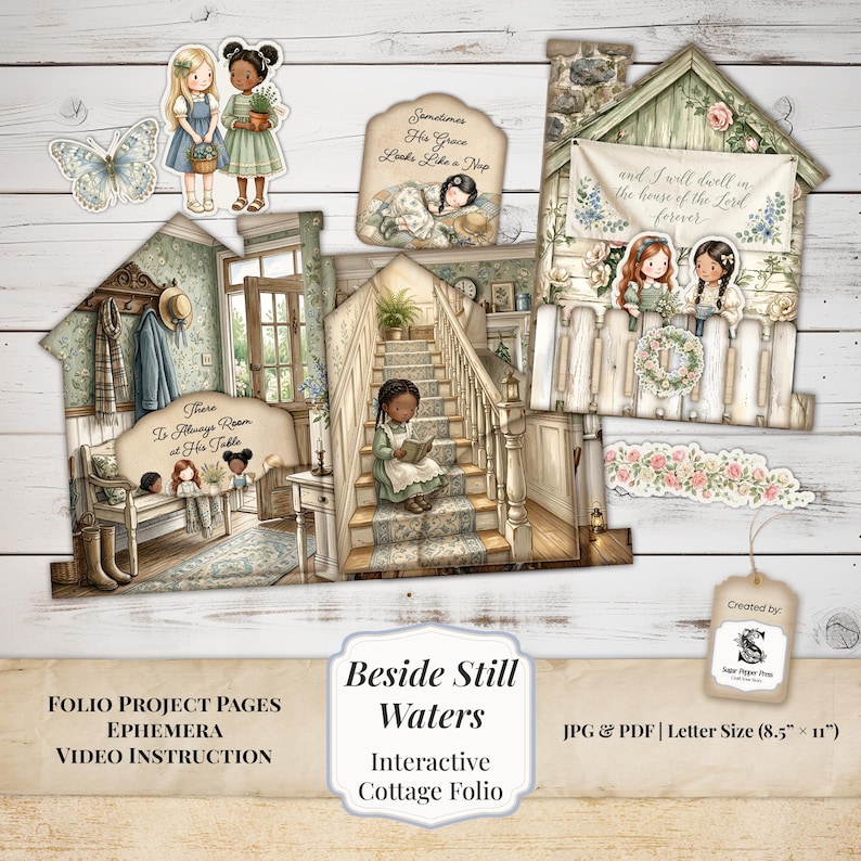 Kit interactivo Faith Cottage Folio con instrucciones en video ...