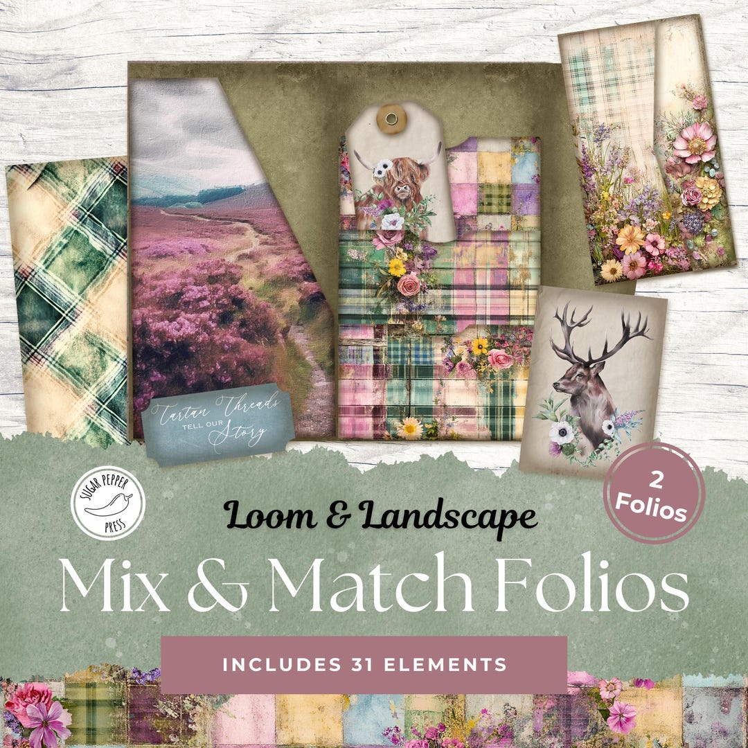 Loom & Landscape Scotland Mix and Match Folio Kit | Bright Tartan ...
