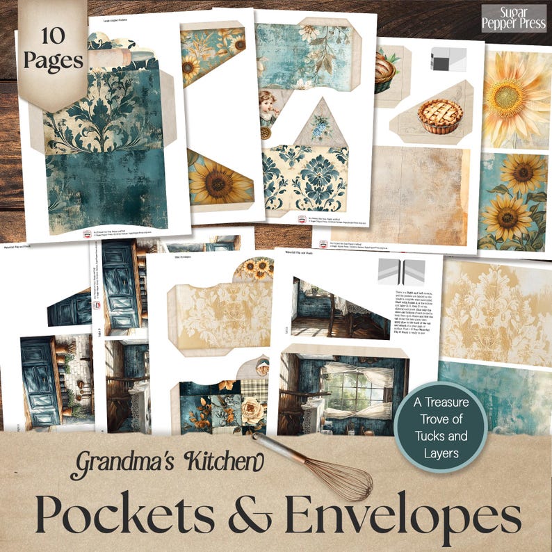 Cooking Junk Journal Mega Kit, Grandma's Recipe Printable Pages ...