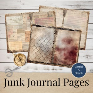 Masculine Junk Journal Printable Kit, Classic Cars Men Theme Pages ...