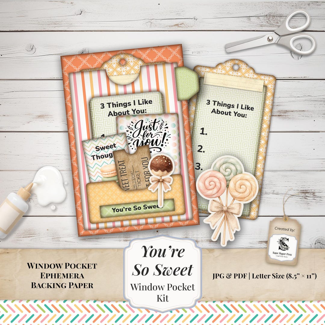 Kids Kindness Project | Window Pocket Craft Kit (PDF & JPG) KWP - Etsy