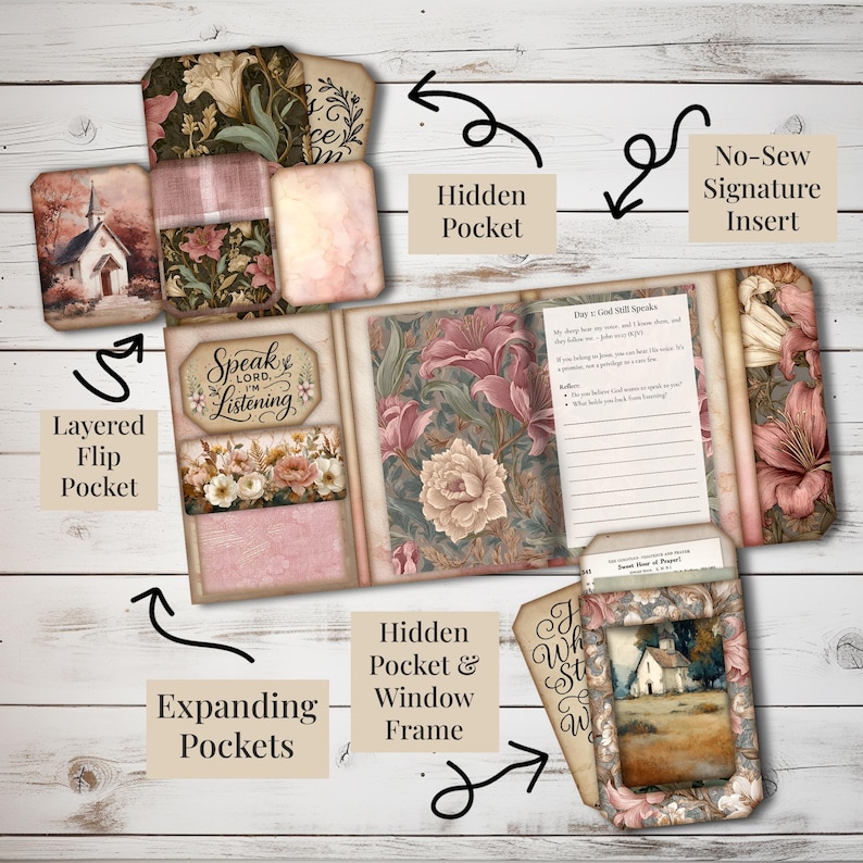 Bible Devotional Folio Kit With Instructions | Scripture Writing Junk ...