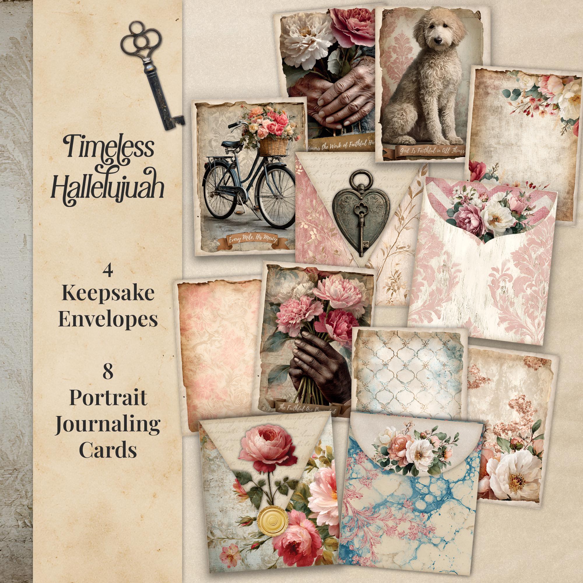 Scripture Writing Junk Journal Kit, Printable Bible Faith Pages Papers ...