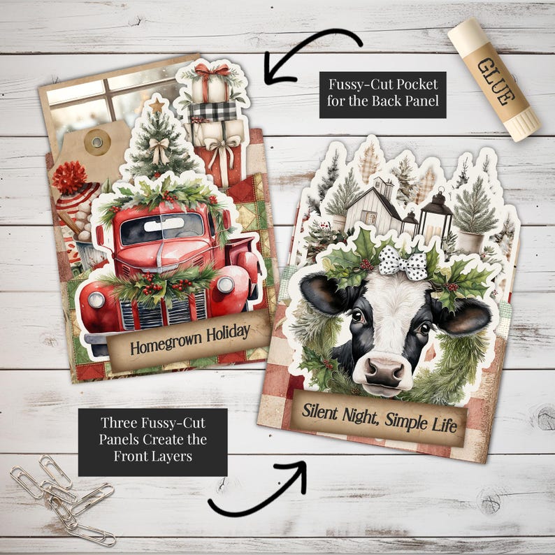 Christmas Red Truck Flip Flop Folio Kit | Shabby Chic Farmhouse ...