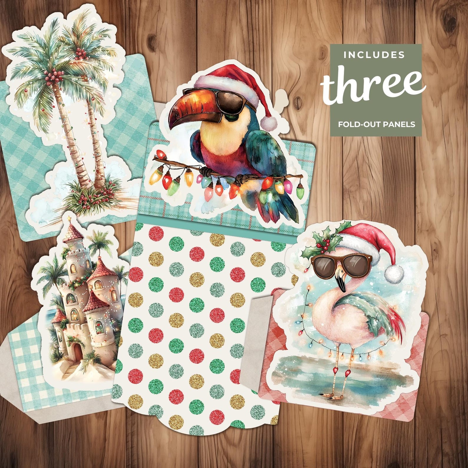 Sun-kissed Christmas Storybook Folio | Tropical Hawaii Beach Junk ...