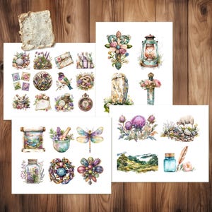 Scotland Tales From the Glen Fussy Cuts Junk Journal Kit| Digital ...