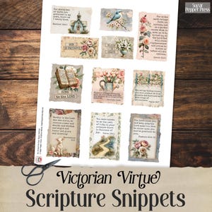 Scripture Scraps Junk Journal Victorian Vintage | Christian Printable ...