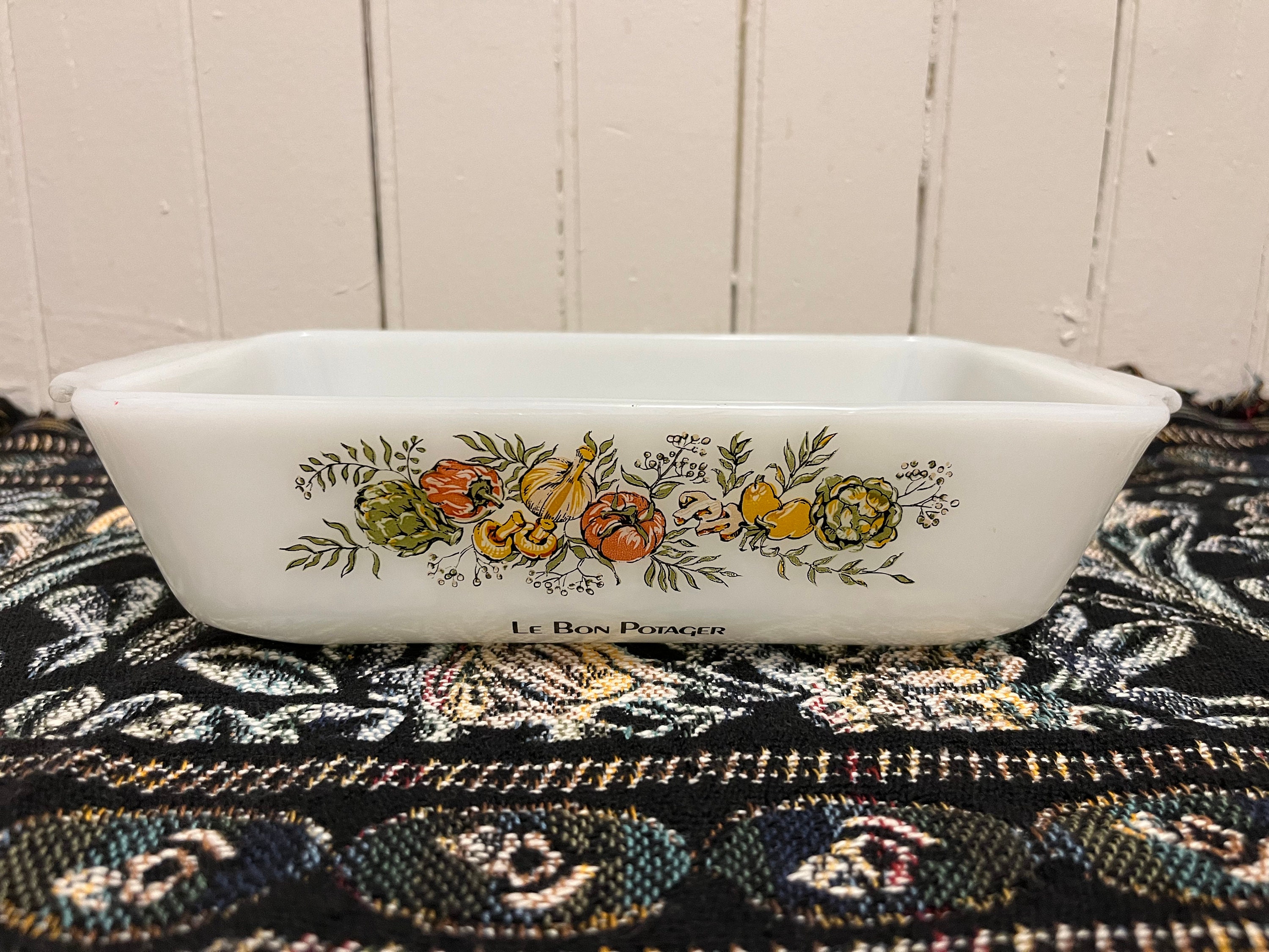 Set of 2 Fire King Le Bon Potager Baking Dishes - Etsy