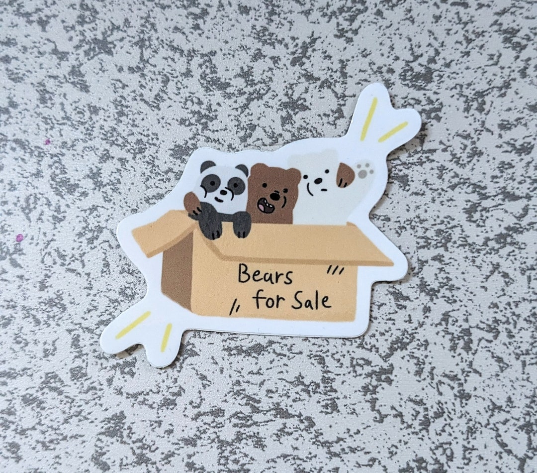 We Bare Bears - Baby Bears in a Box Sticker - Etsy