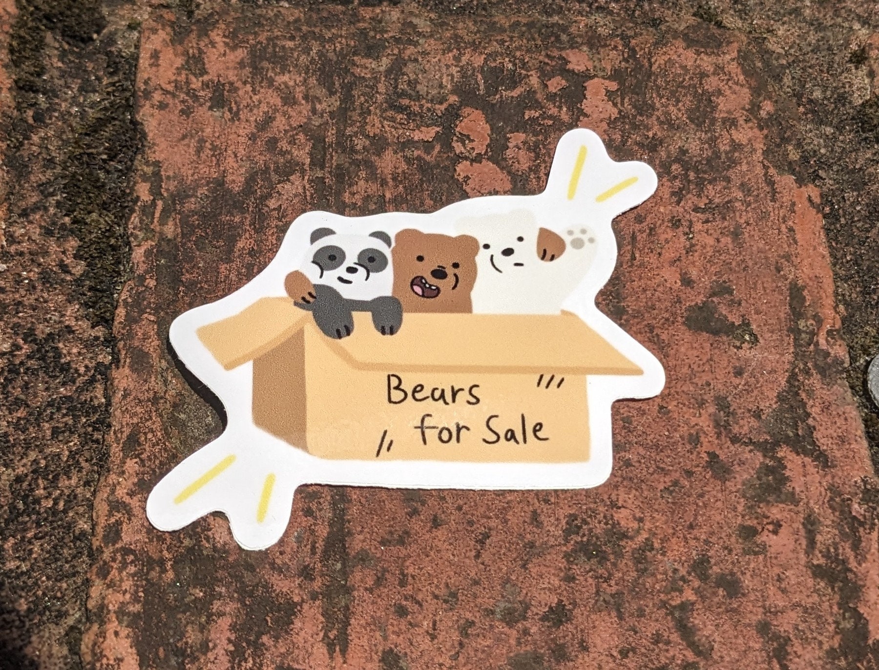 We Bare Bears - Baby Bears in a Box Sticker - Etsy