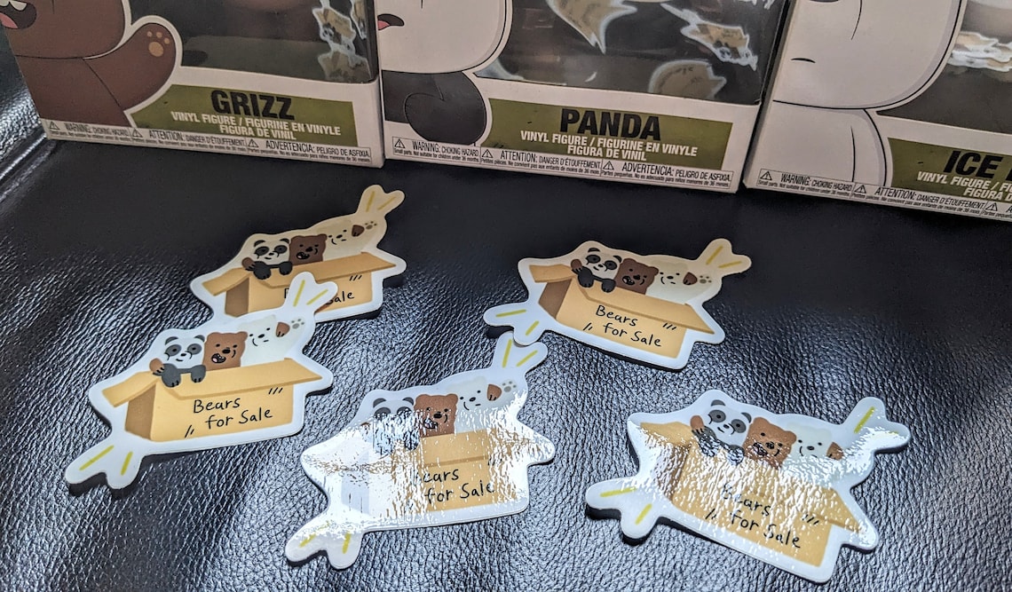 We Bare Bears - Baby Bears in a Box Sticker - Etsy
