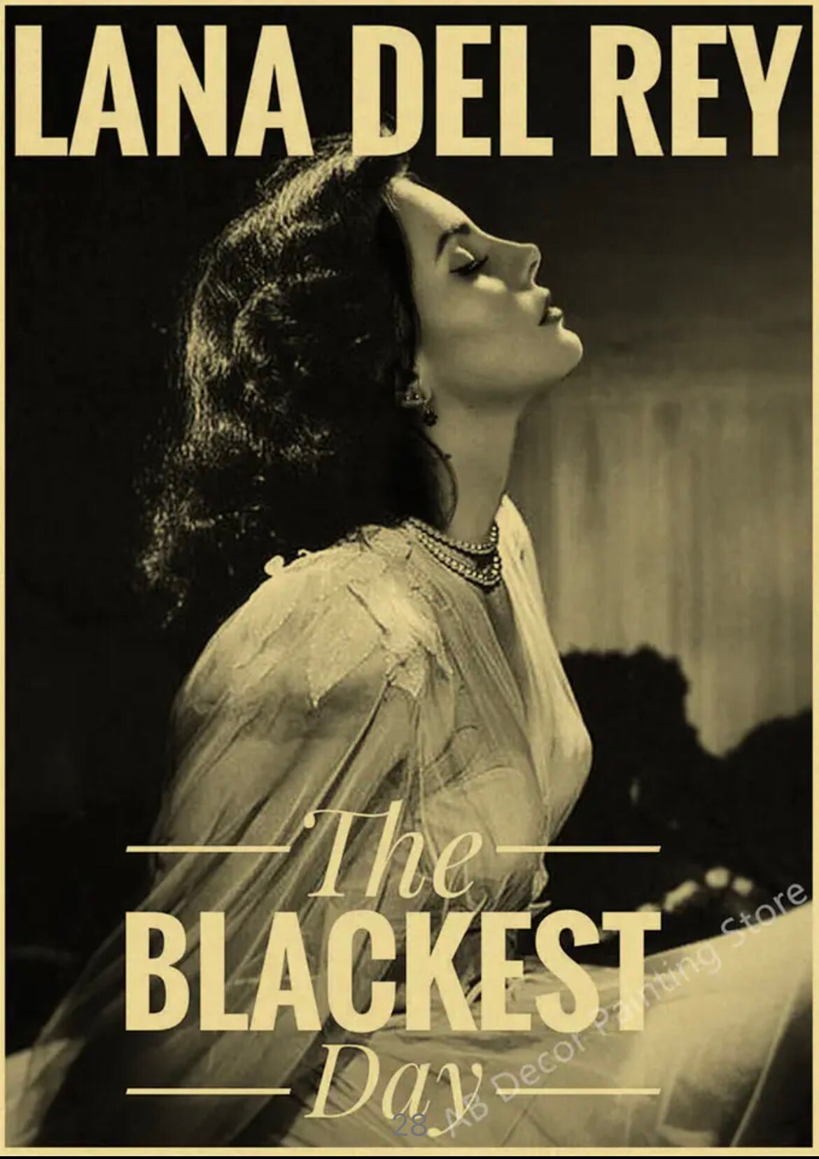 Lana Del Rey Posters Retro Kraft Paper Prints Ultraviolence Honeymoon ...