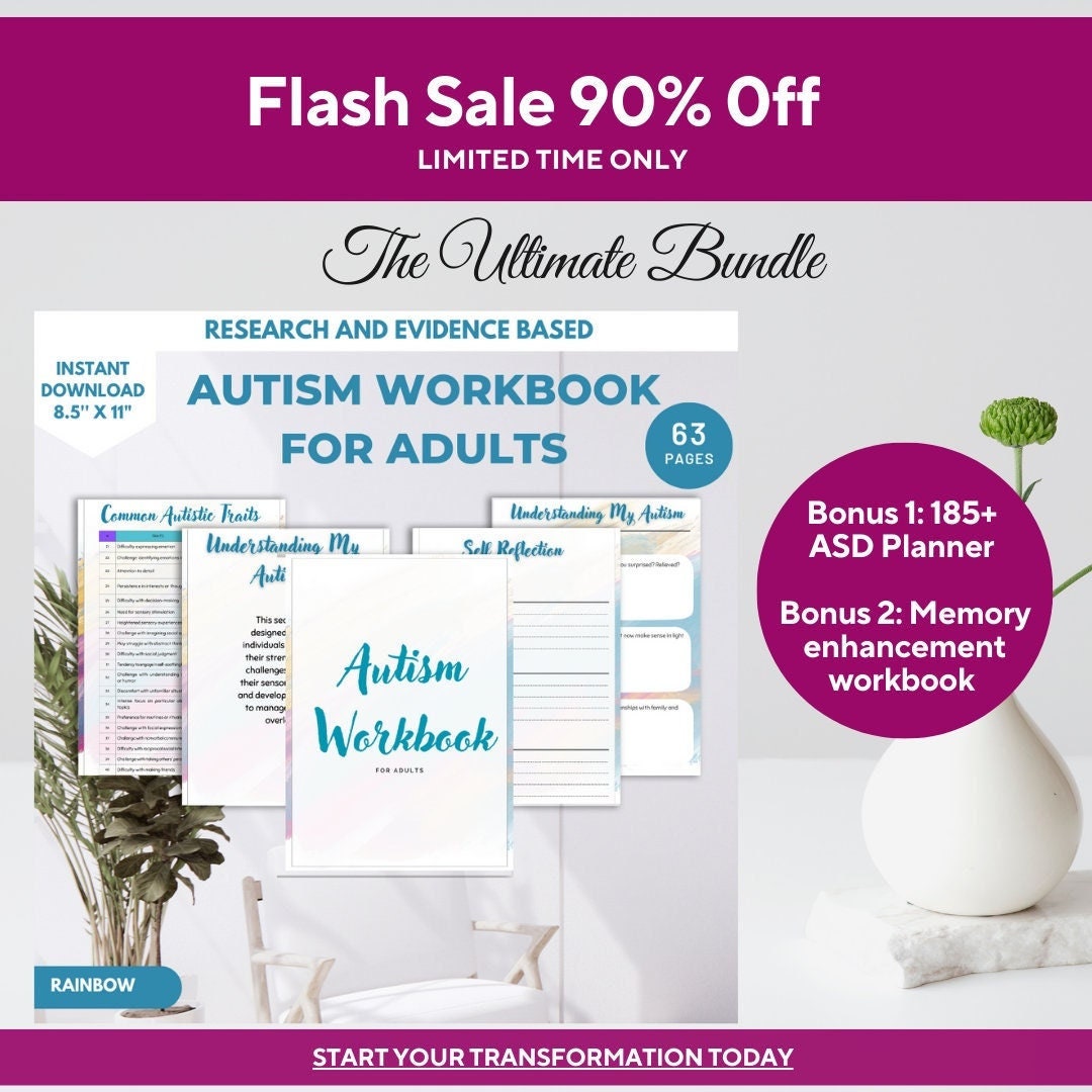 The Bundle -autism Workbook| Autism Worksheets| Autism Journal|autism ...