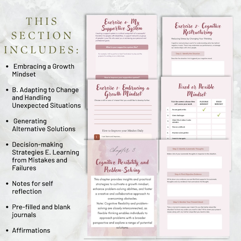 Digital Executive Functioning Workbook ADHD autism coping - Etsy