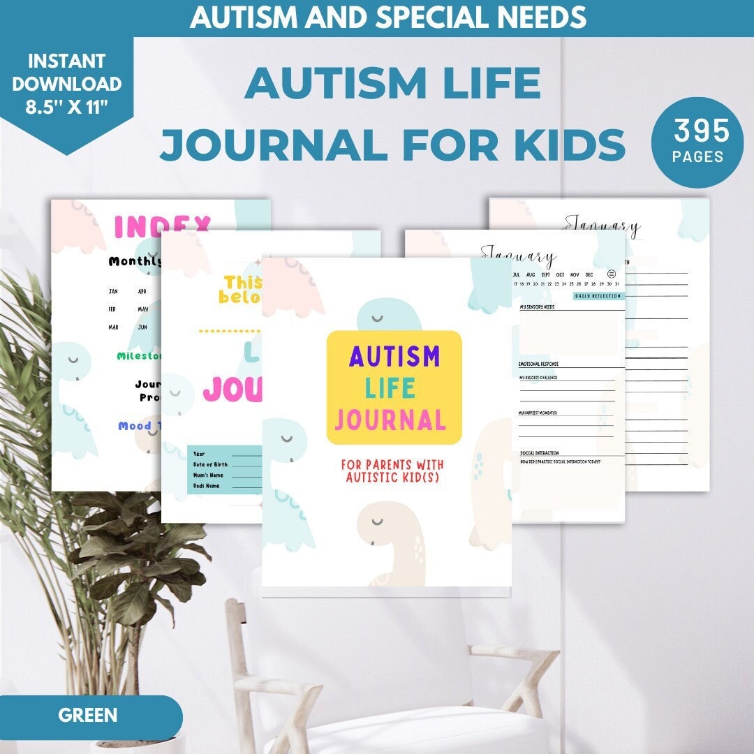 Autism Life Journal | Autism Workbook | Autism Planner| Autism ...