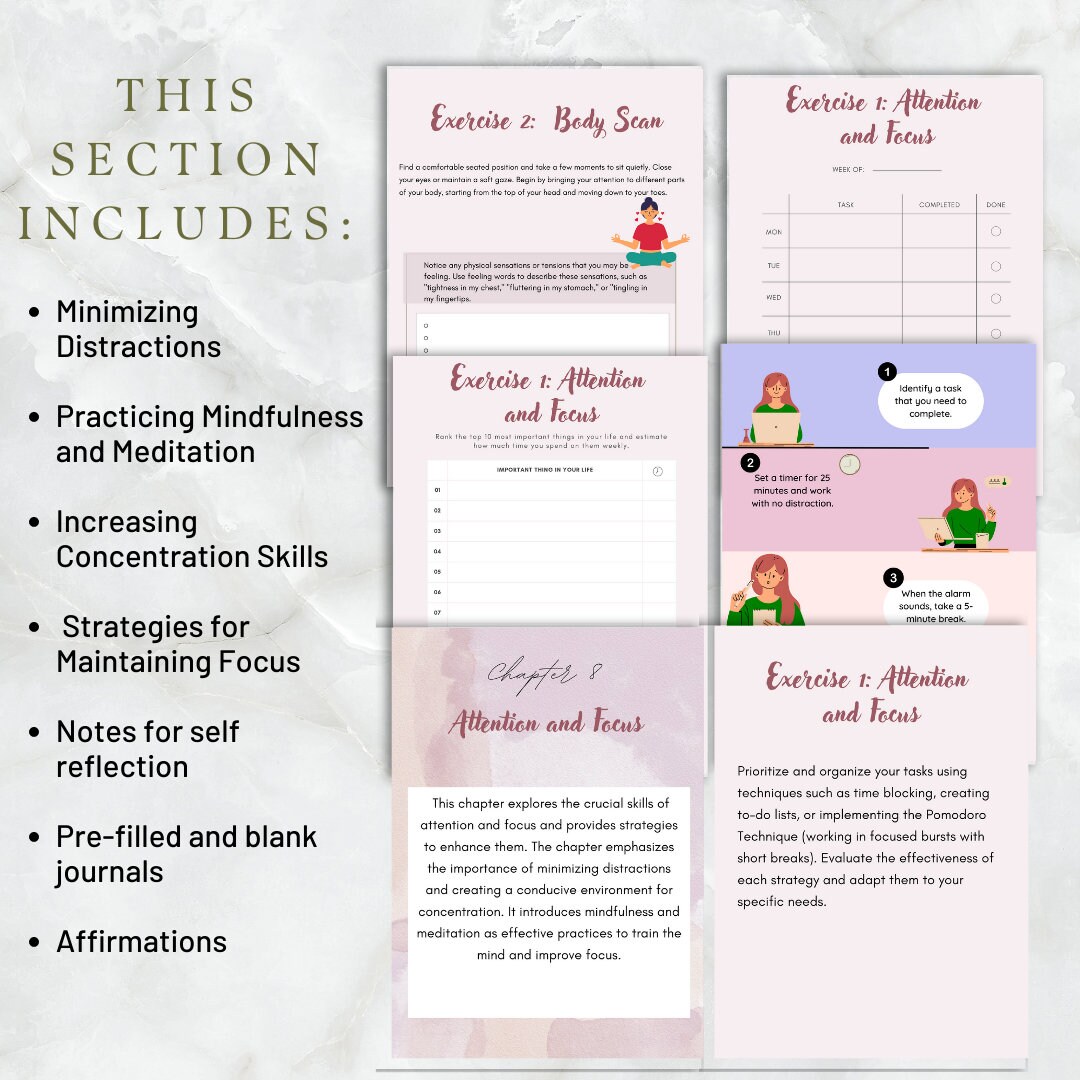 Digital Executive Functioning Workbook ADHD autism coping - Etsy Canada