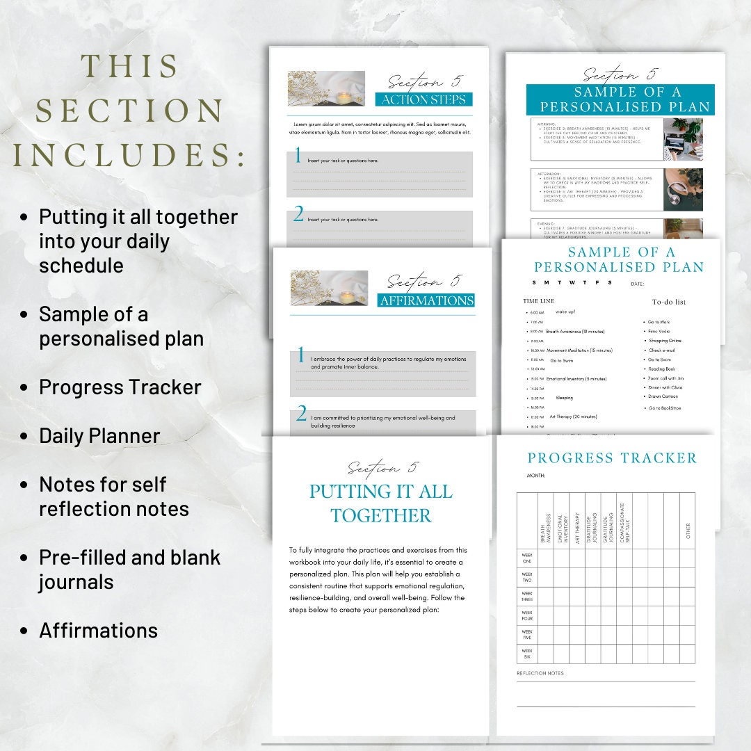 Digital ADHD Therapy Workbook Executive Function Planner Adult ADHD ...