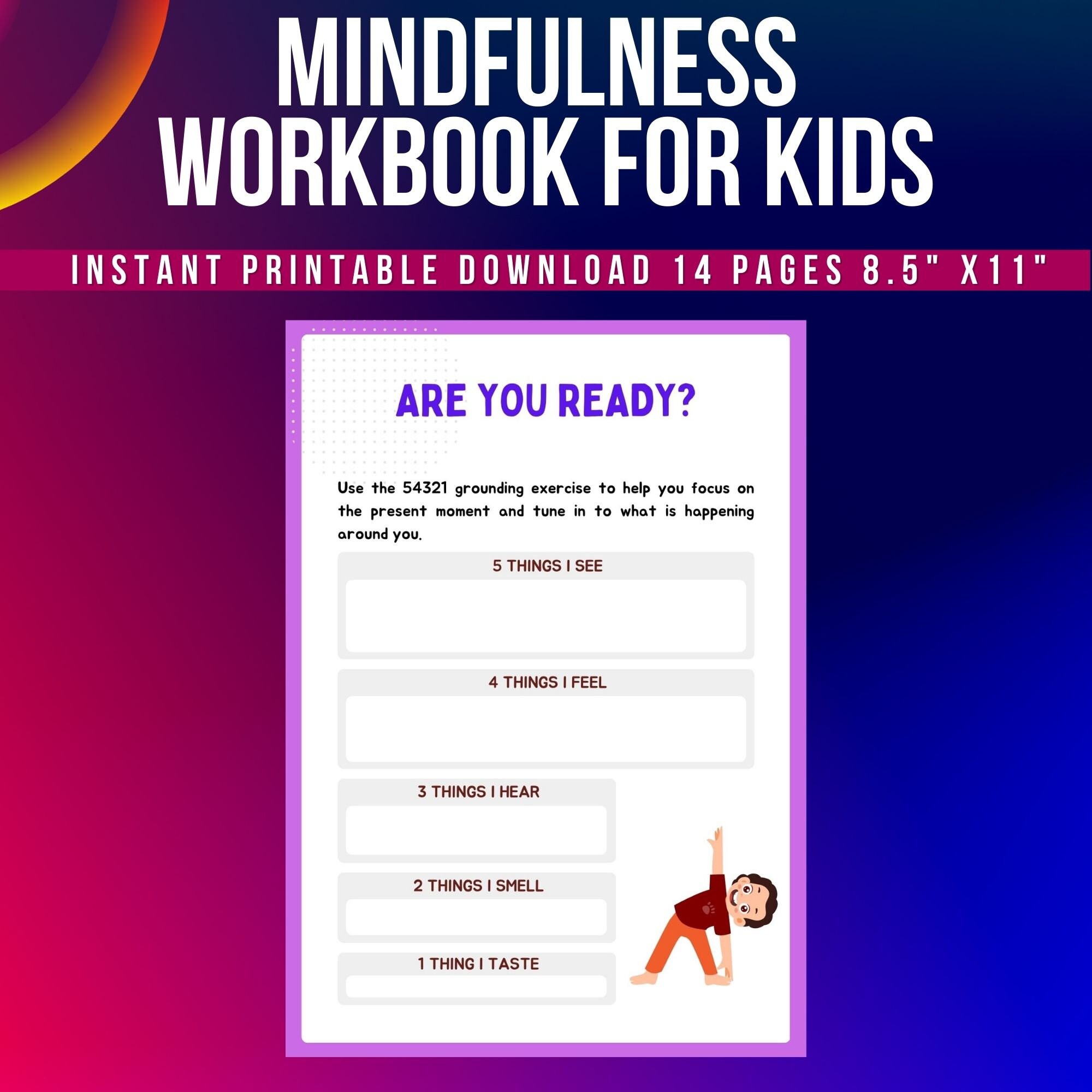 Mindfulness Workbook for Kids | Mindfulness Journal | Mindfulness ...