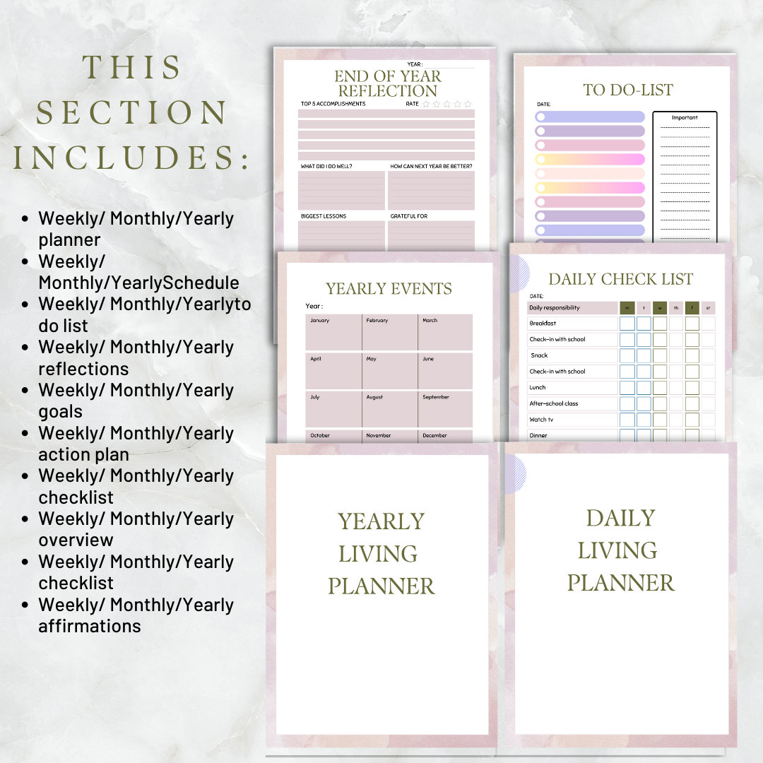 Autism Planner Adult Autism Planner Printable ADHD - Etsy