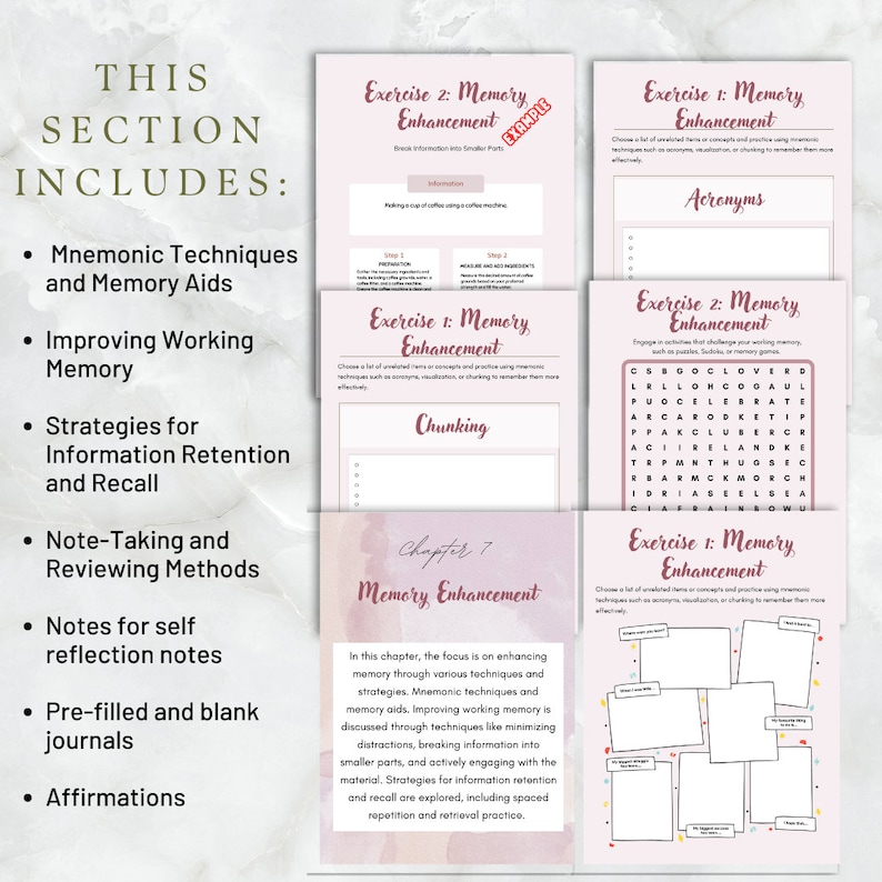 Digital Executive Functioning Workbook ADHD autism coping Skills mental ...