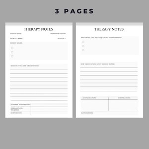 Therapist Note Sheets for Therapist Worksheet Therapist Note Template ...