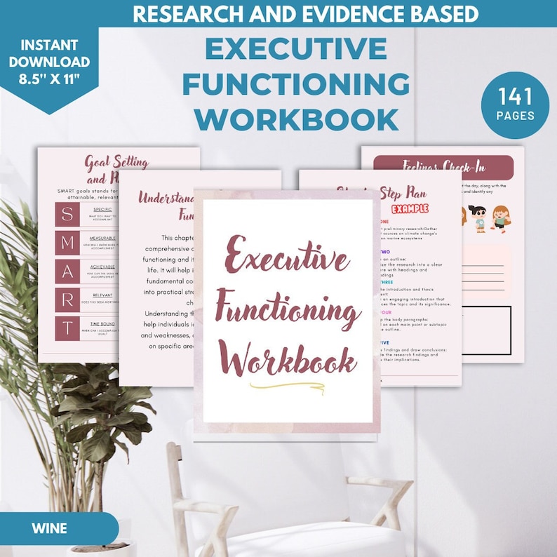 Digital Executive Functioning Workbook ADHD autism coping - Etsy