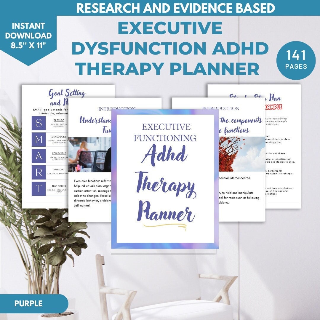 Executive Dysfunction Workbook| Executive Functioning Worksheets| Wheel ...