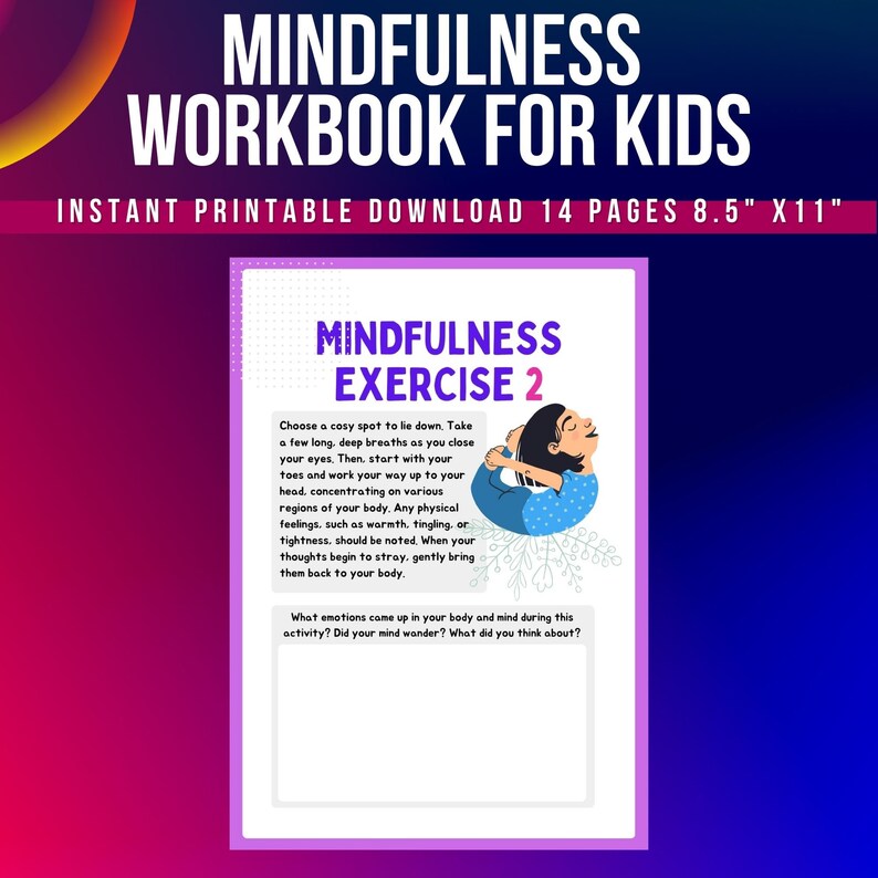 Mindfulness Workbook for Kids | Mindfulness Journal | Mindfulness ...