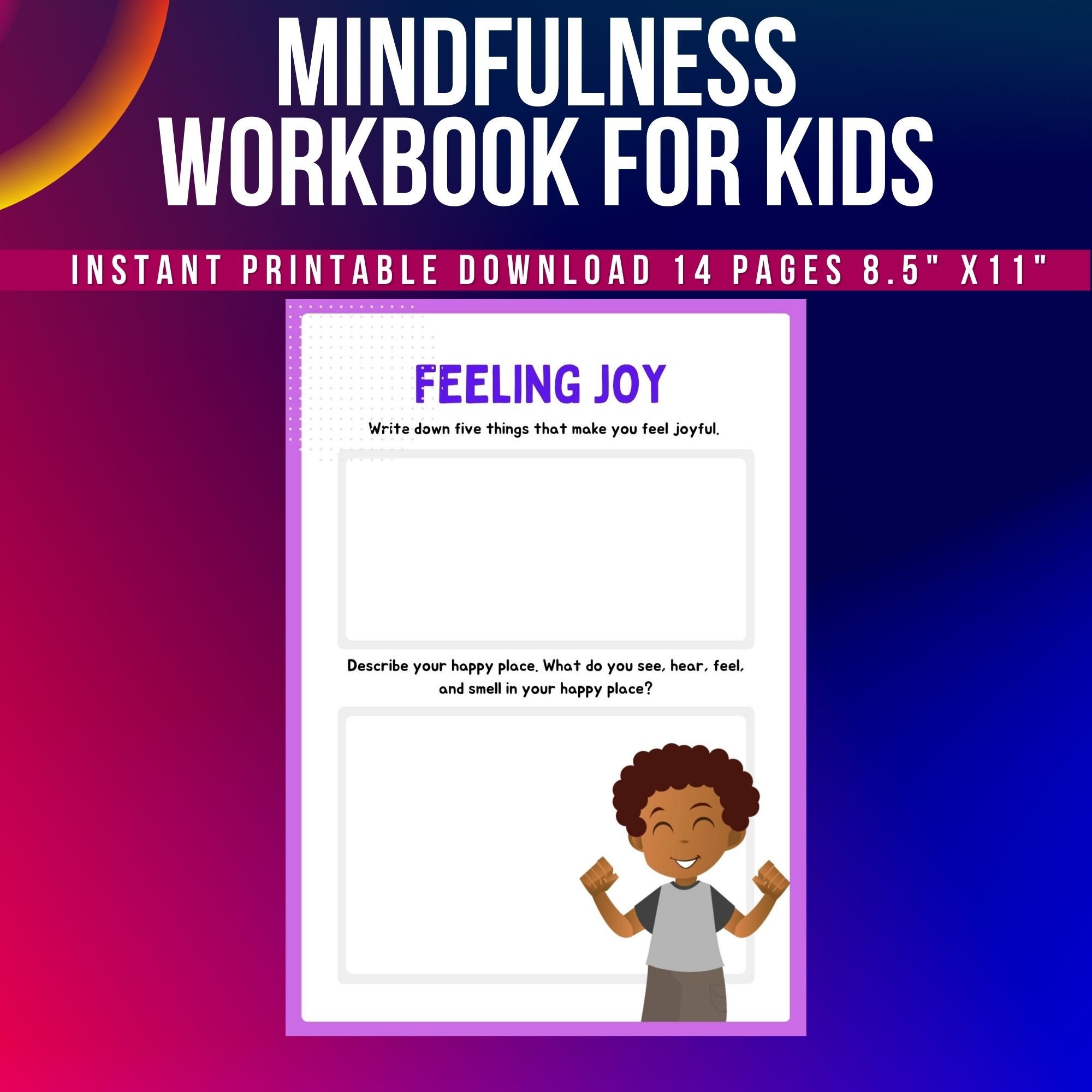 Mindfulness Workbook for Kids Mindfulness Journal Mindfulness Worksheet ...