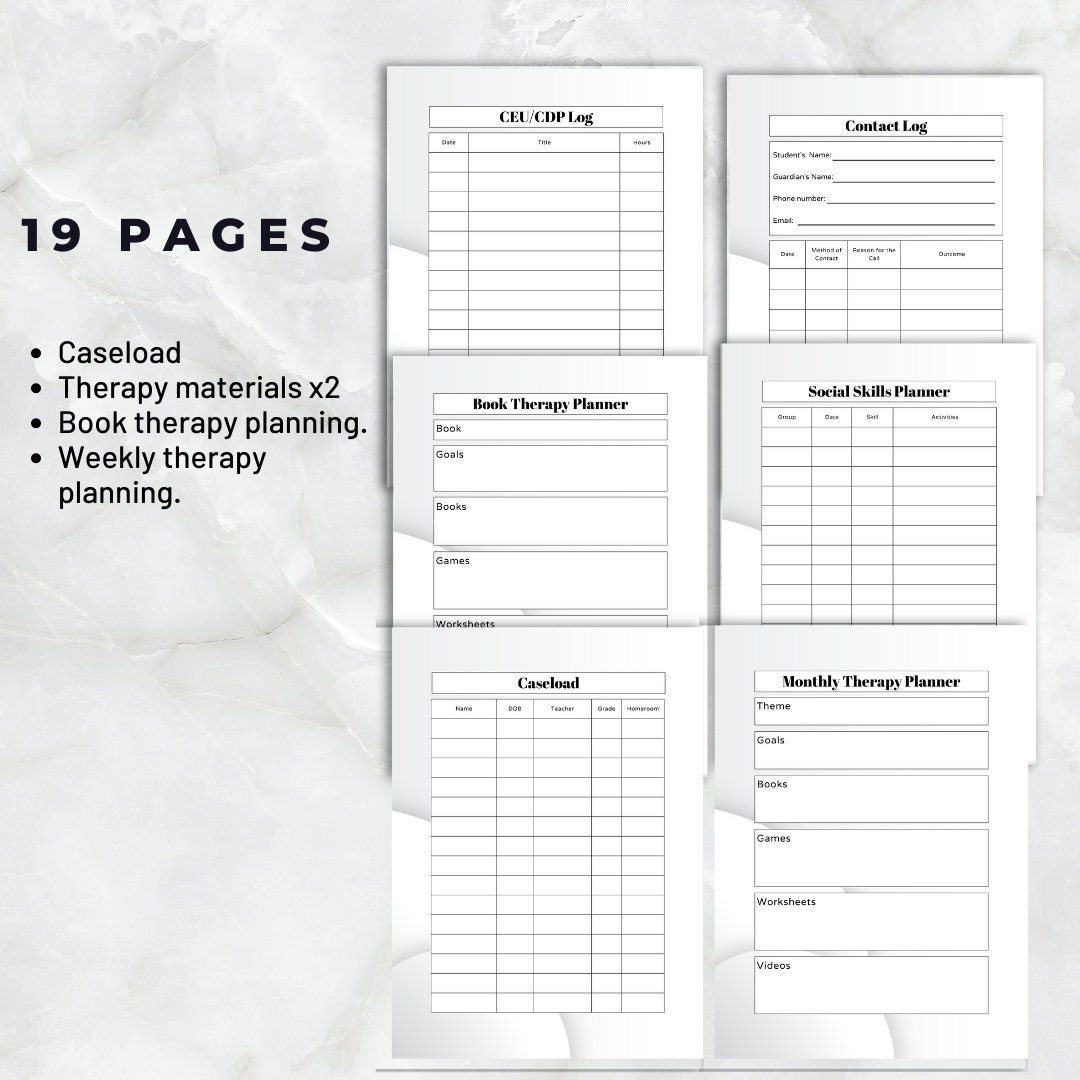 Digital Planner for Slps| Therapy Planning| SLP Planner| SALT Planner ...