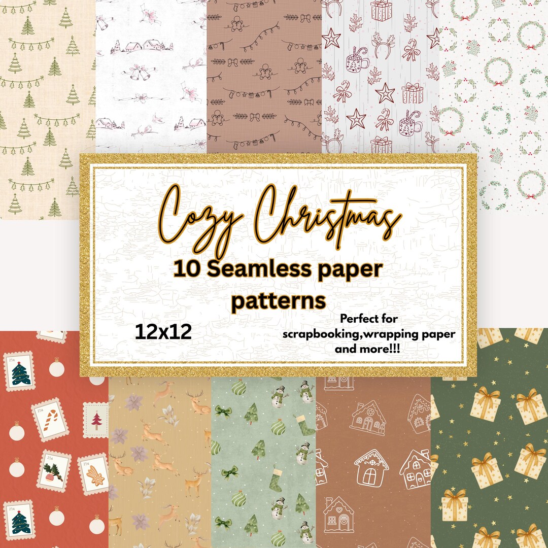 Christmas Seamless Digital Paper,christmas Backgrounds - Etsy