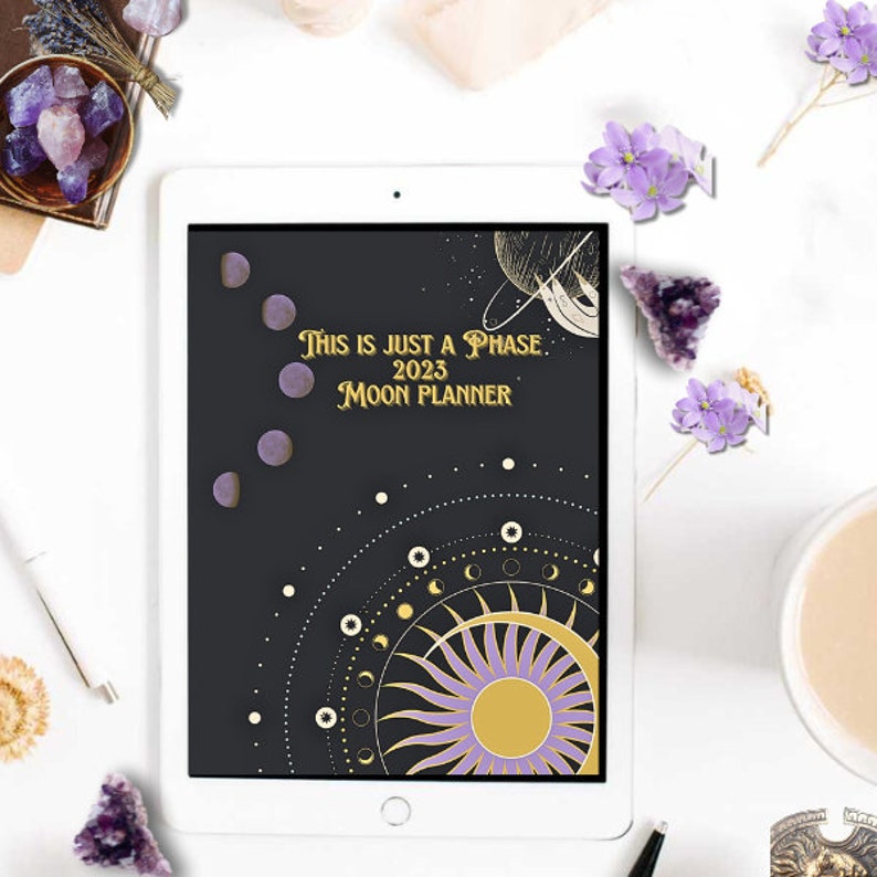 DIGITAL 2023 Energy Planner Personal Moon Phase Tracker - Etsy
