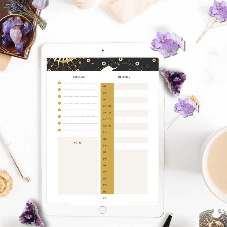 DIGITAL 2023 Energy Planner Personal Moon Phase Tracker - Etsy