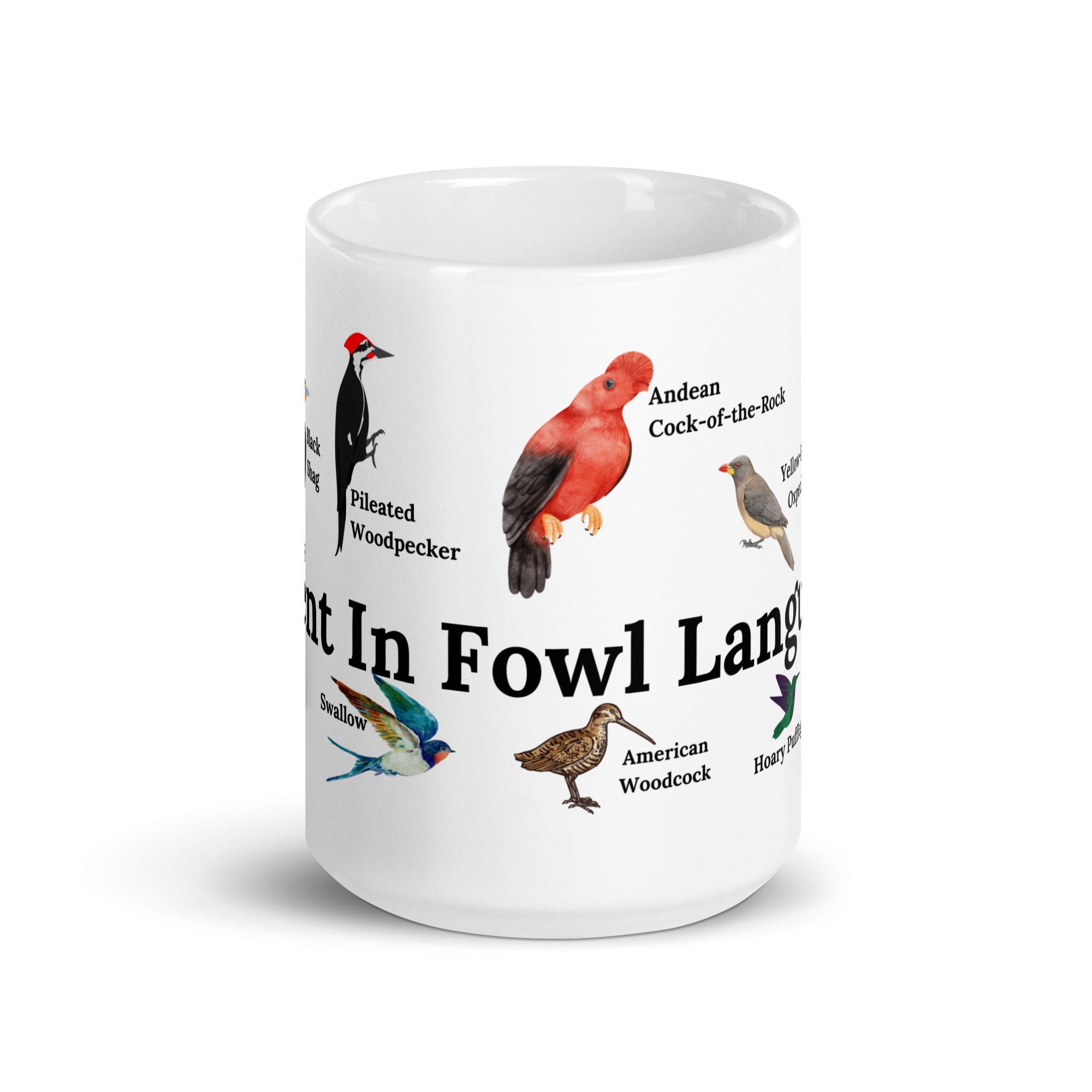 Fluent in Fowl Language Coffee Mug Funny Bird Lover Coffee Mug, Avian ...