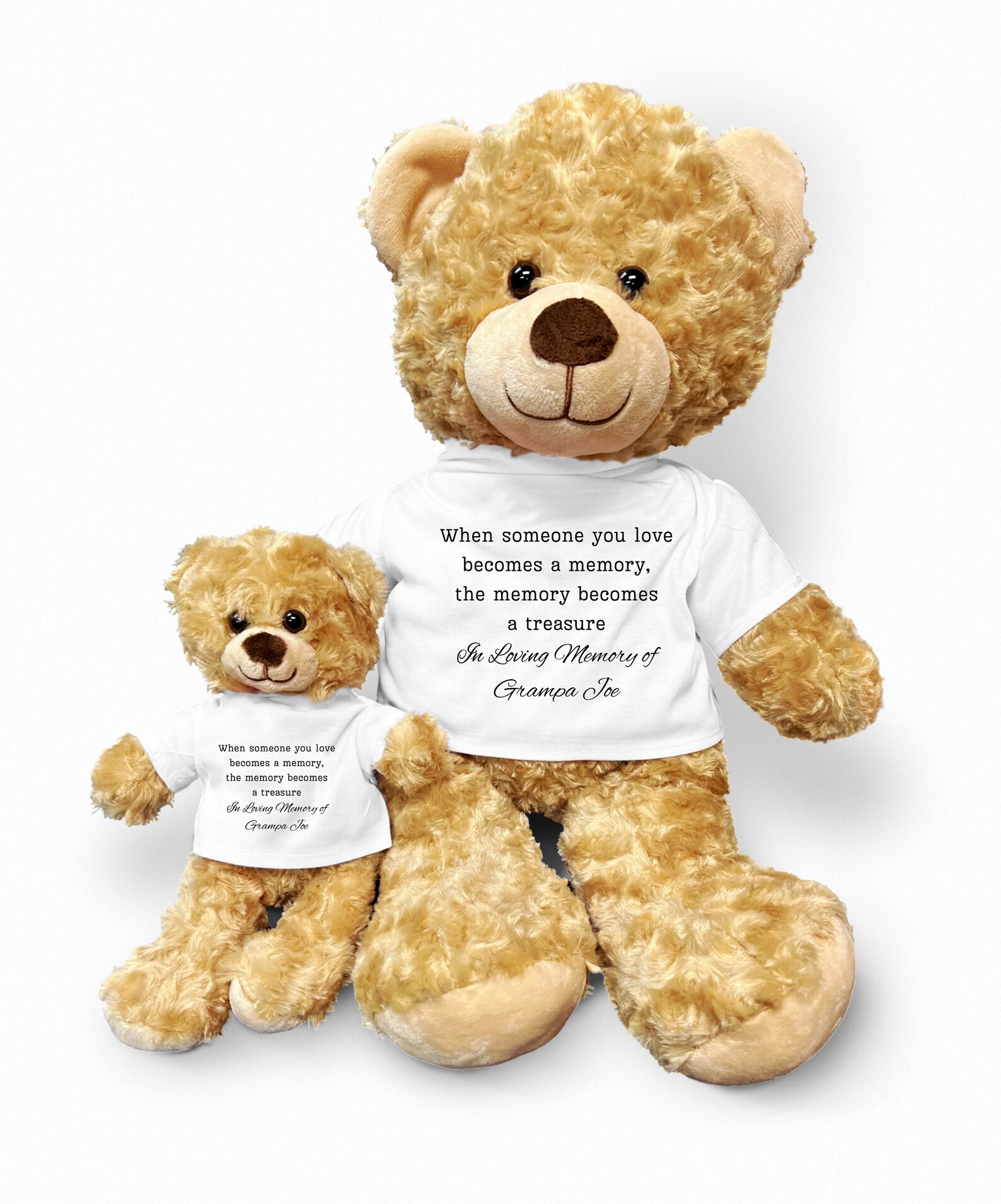 Memory Bear, Sympathy Teddy Bear, Memory Teddy Bear, Loss of Loved One ...