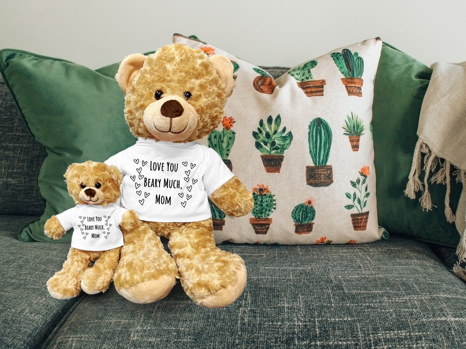 Custom Teddy Bear Gift, Personalize Teddy Bear, Love You Beary Much Dad ...