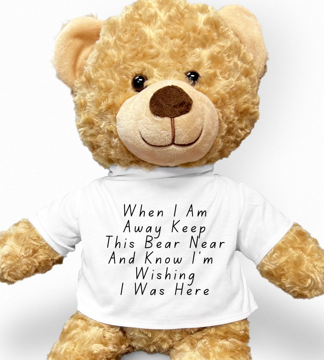 Miss You Bear, Custom Teddy Bear, Miss You Gift, Teddy Bear Gift, Gift ...