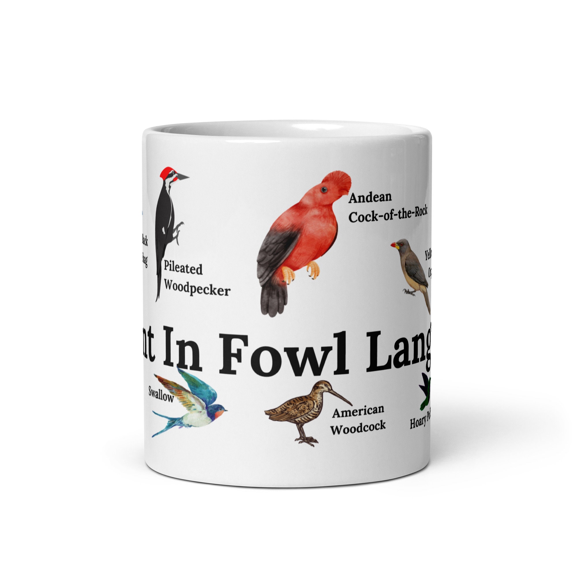Fluent in Fowl Language Coffee Mug Funny Bird Lover Coffee Mug, Avian ...