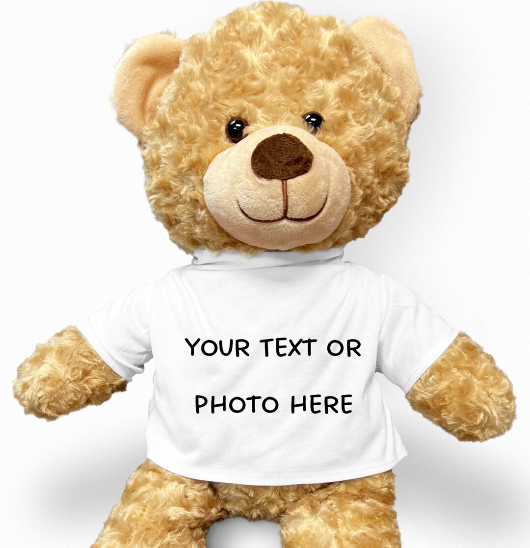 Custom Teddy Bear, Personalized Plush Teddy Bear, Valentine's Day Gift ...