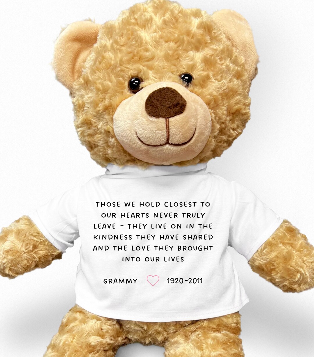 Memory Bear, Sympathy Bear, Loss of Loved One, Sympathy Gift, Memory ...
