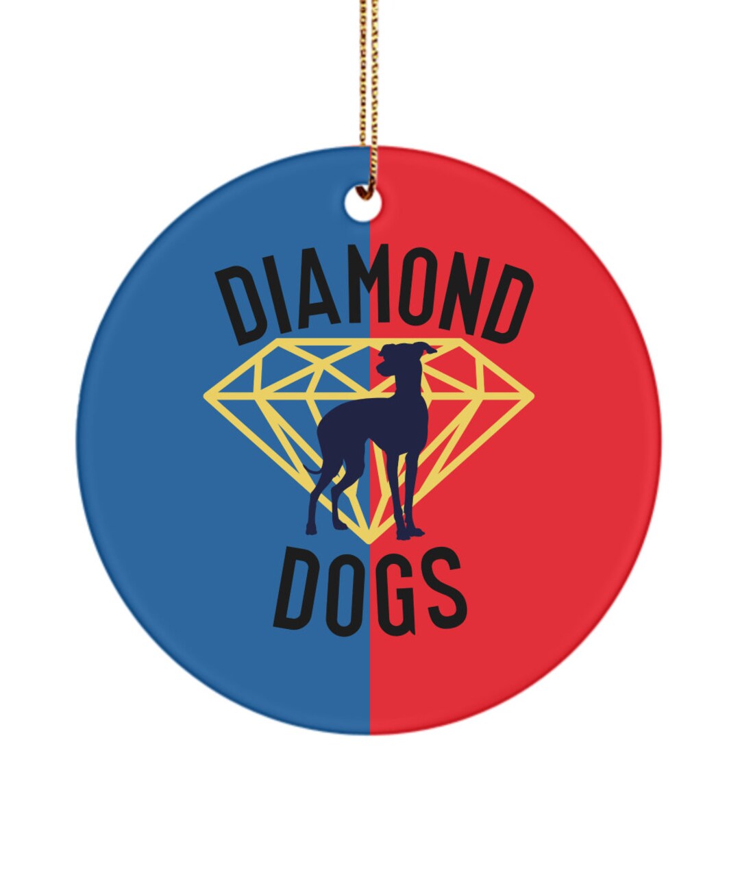 Diamond Dogs Ceramic Ornament Lasso Inspired Gifts Diamond - Etsy