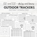 OUTDOOR TRACKER PRINTABLES | 100 Hours and 500 Hours | 100 Miles and ...