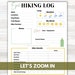 HIKING LOG PRINTABLE | Hiking Trip Log | Simple Hike Log | Hiking Trail ...