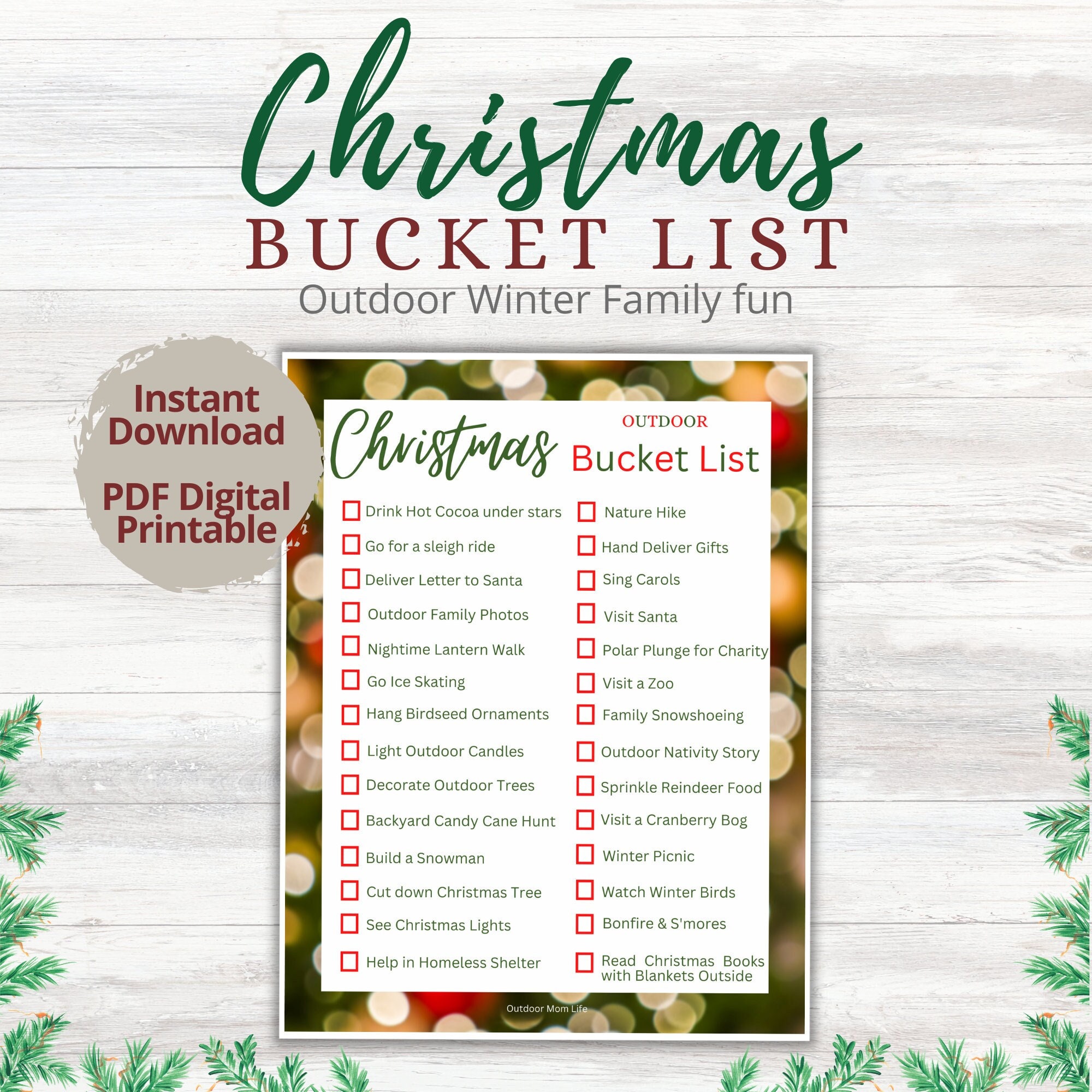 CHRISTMAS BUCKET LIST | Outdoor Christmas Ideas | Family Christmas ...