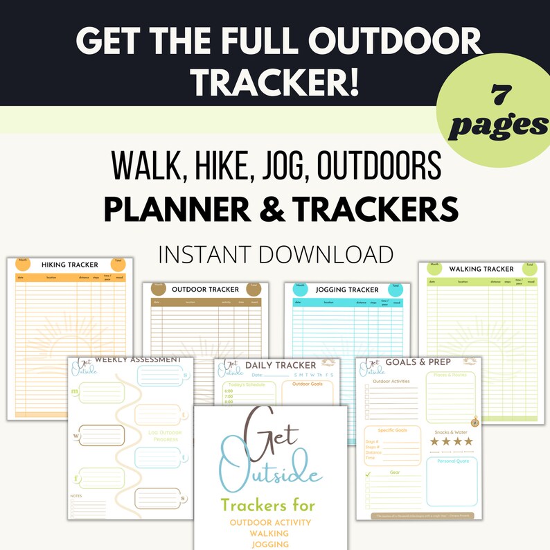 Walking Tracker Printable Monthly Log for Walking Activity - Etsy