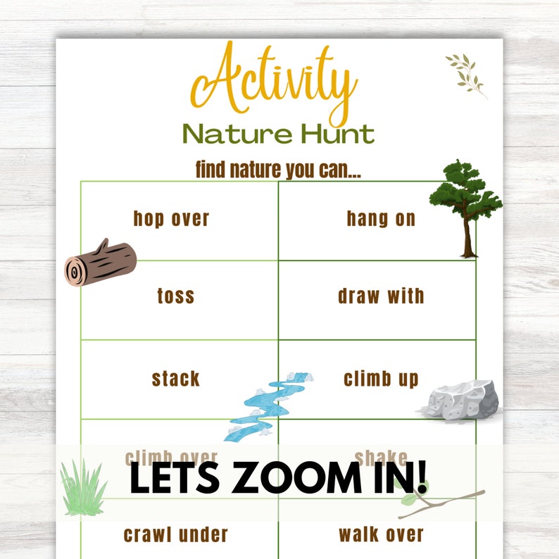 SENSORY NATURE WALKS | Sensory + Activity Printable | Sensory Nature ...