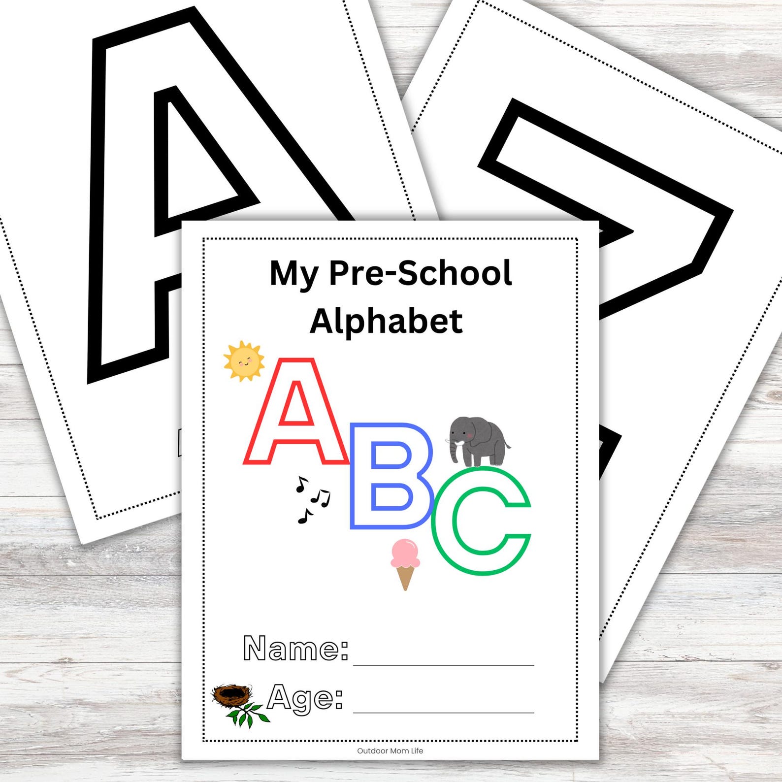 CHRISTIAN ALPHABET PRESCHOOL Pack | A-Z Printable Pages | Christian ...