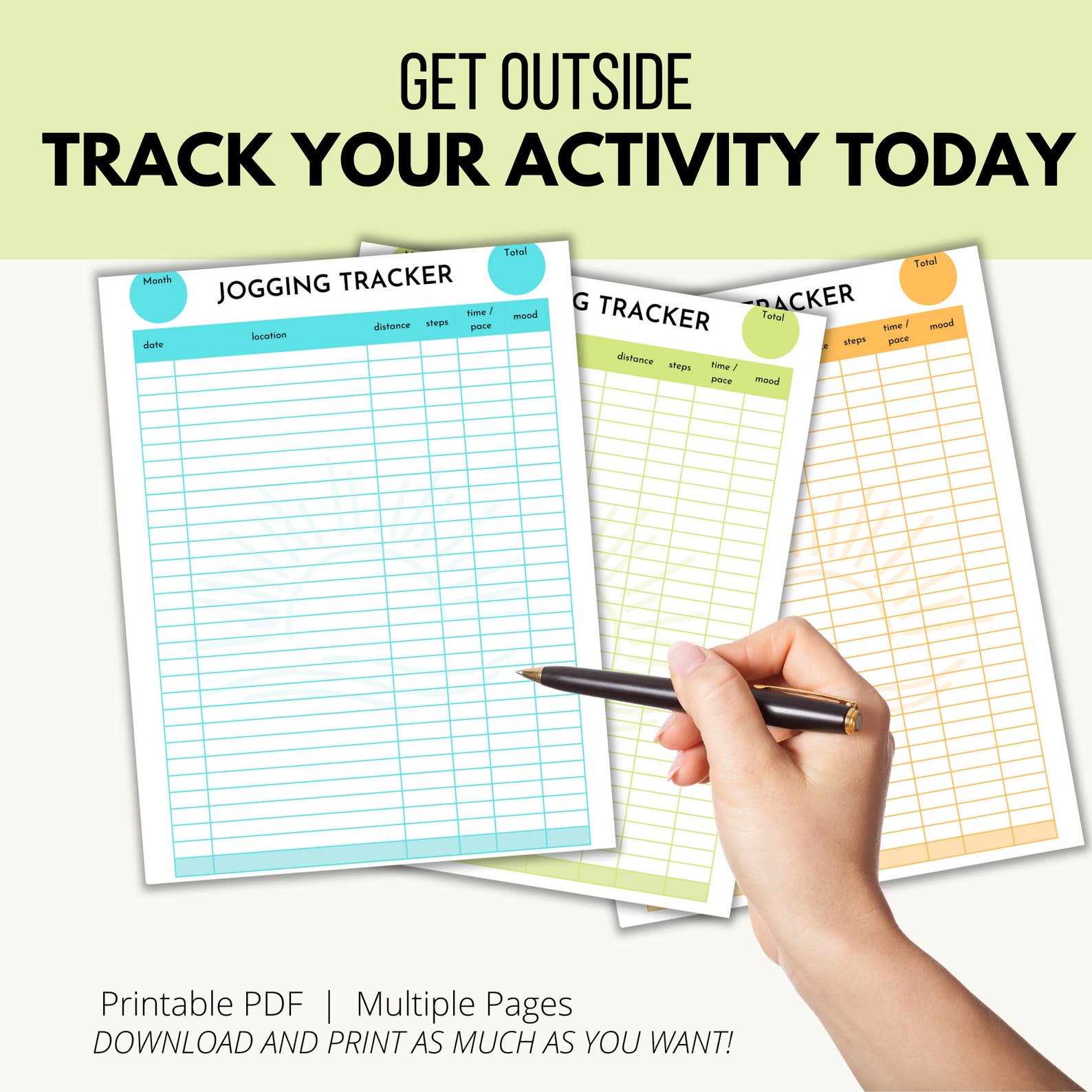 Get Outside Outdoor Planner Pack to Set Goals. Daily Planners - Etsy